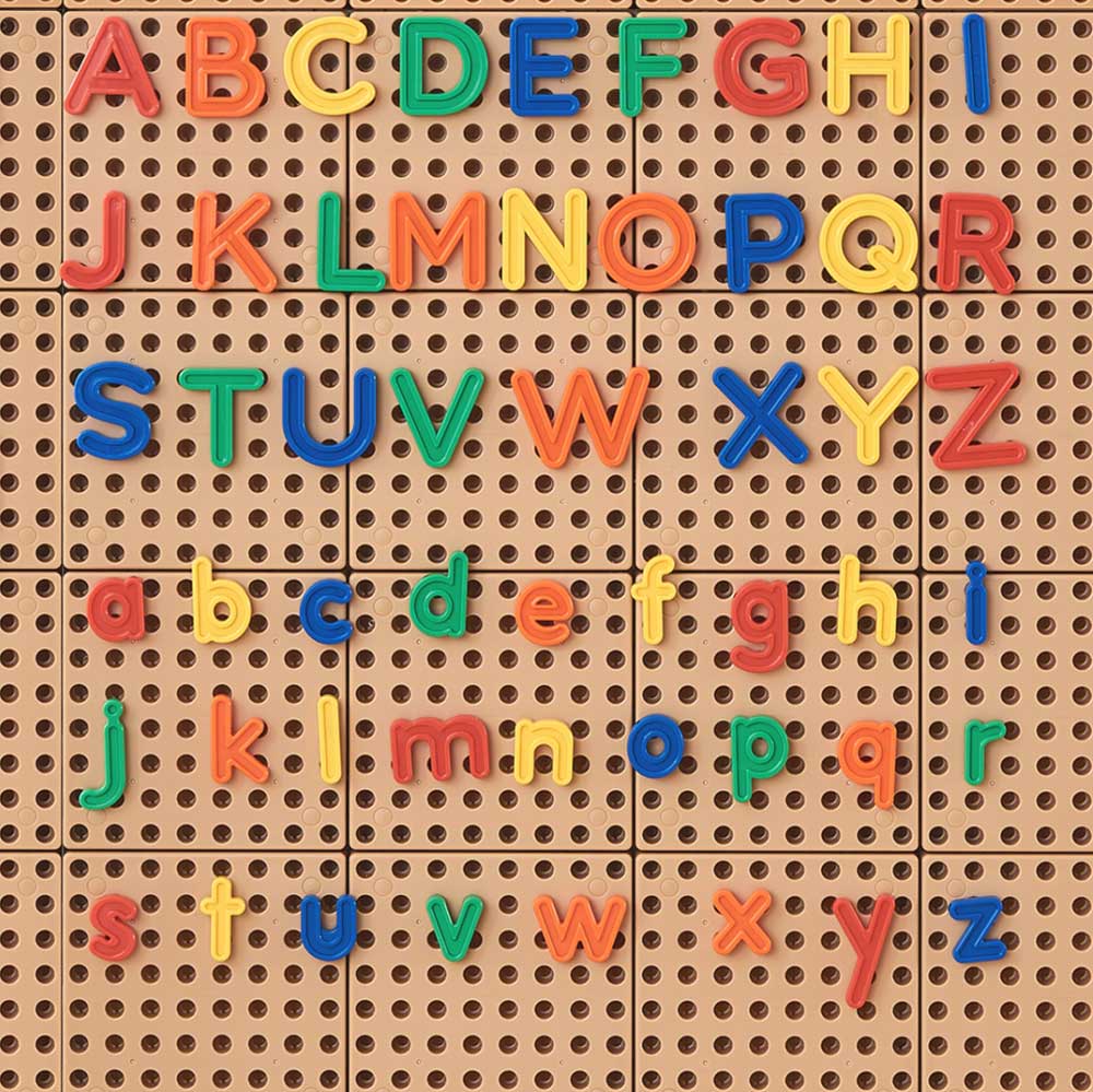 STEM Wall Uppercase Lowercase Alphabet Pegs — Bright Spark Enterprises ...