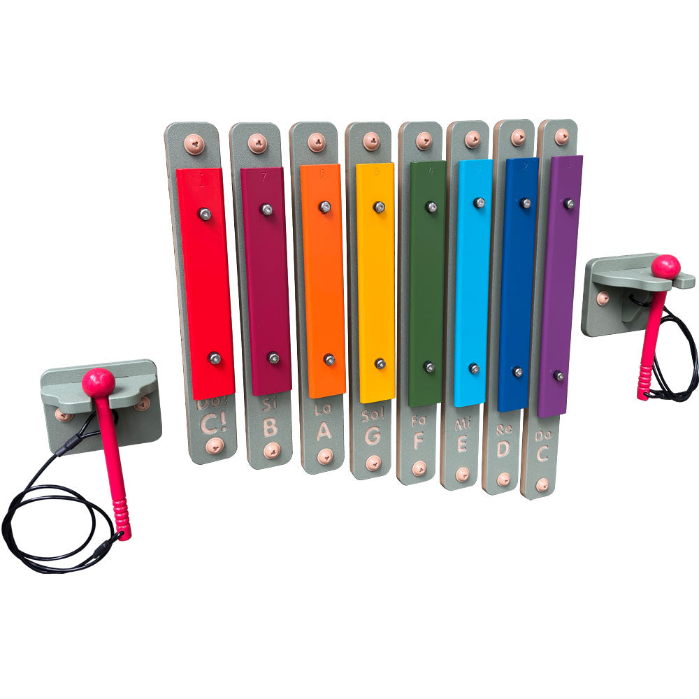 STEM Wall Outdoor Rainbow Xylophone — Bright Spark Enterprises Pty Ltd
